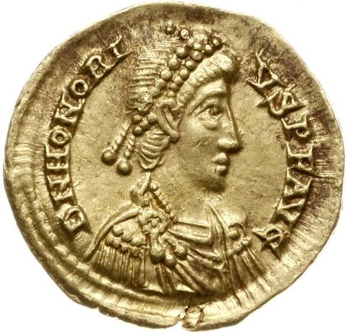 Coins of Arcadius, Honorius & their relatives, 395-423 AD, on numismall ...