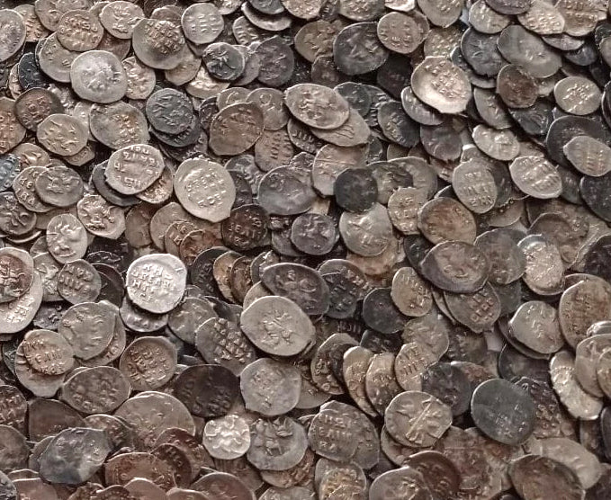 Various silver kopecks of Ivan IV the Terrible (1547-1584), Russia - 6 ...