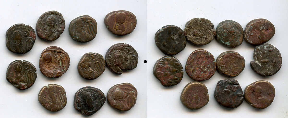 Lot of 11 various drachms from Elymais, a nice mix, 100 BC-200 AD ...