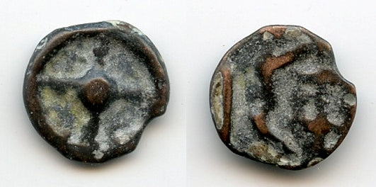 Wheel-money AE12 from Istros colony, Moesia (c.420-400 BC), Ancient Gr ...