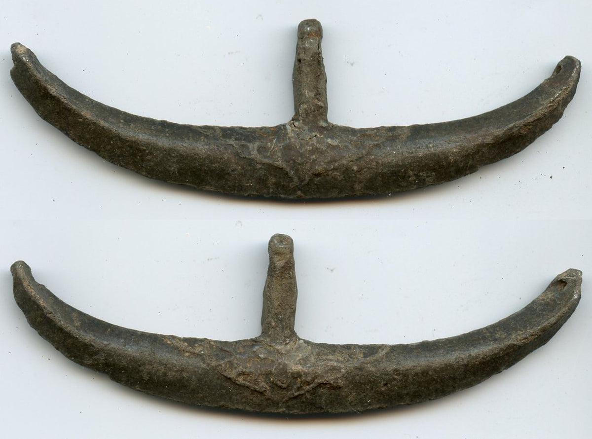 Large decorated tin boat money, Java, Majapahits?, Indonesia, c.1000/1 ...