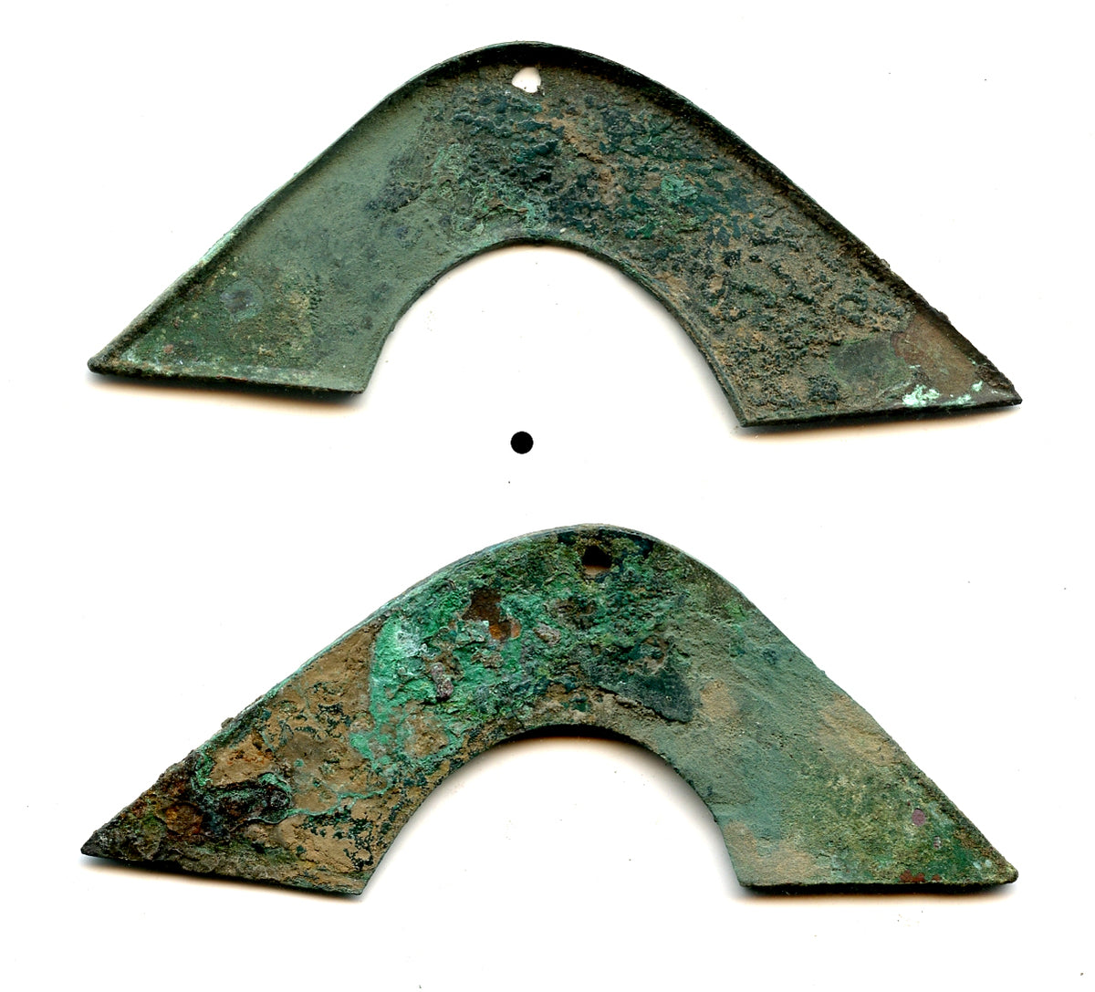 Large bronze "bridge money", Zhou Dynasty (1046-771 BC), Ancient China ...