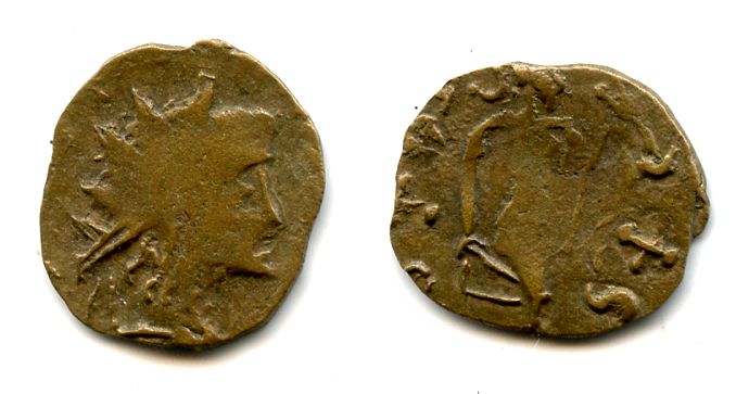 High quality ancient barbarous AE14 radiate (antoninianus), minted ca ...