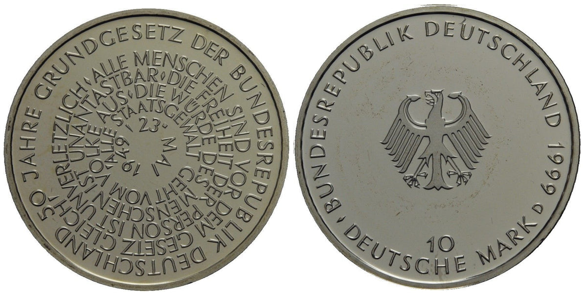 Germany - proof silver 10 marks in the original sealed mint packet - 1 ...