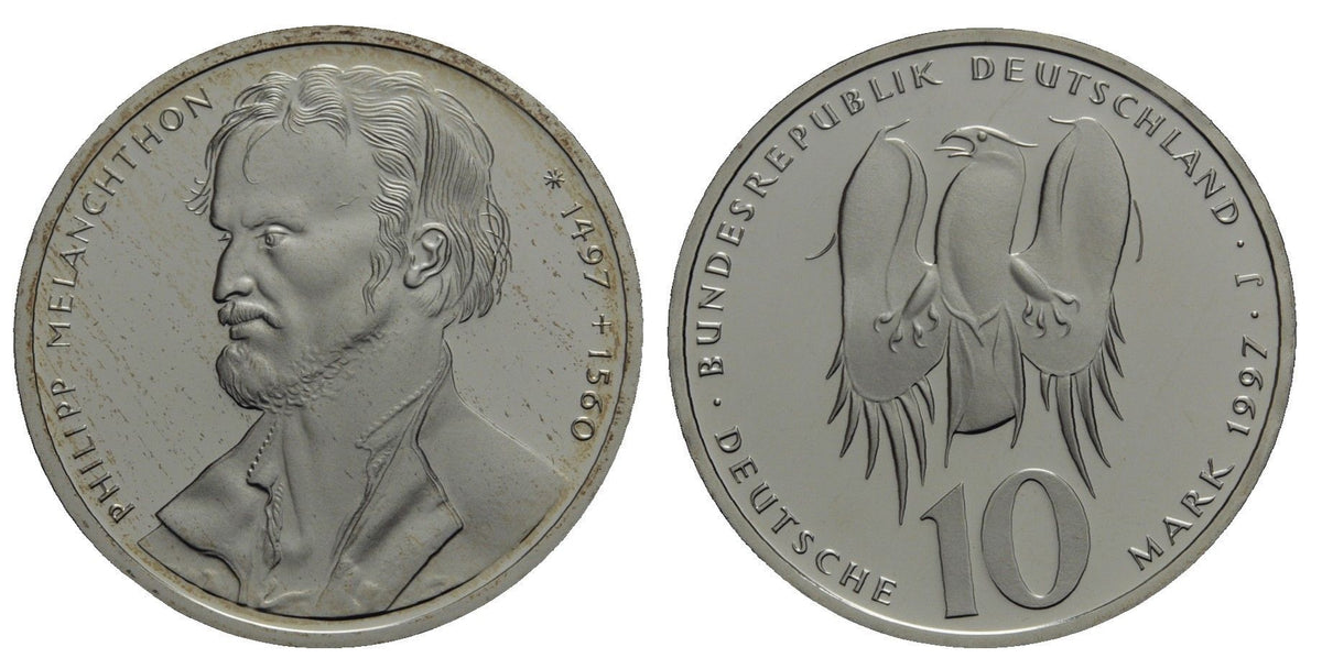 Germany - proof silver 10 marks in the original sealed mint packet - 1 ...