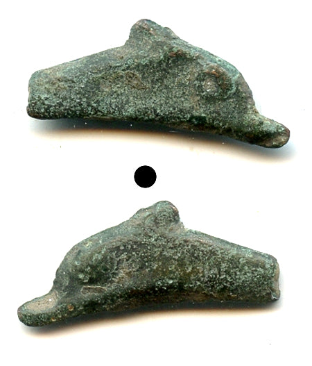 Ancient AE22 dolphin-shaped coin, Olbia, Sarmatia, 500-350 BC, Greece ...